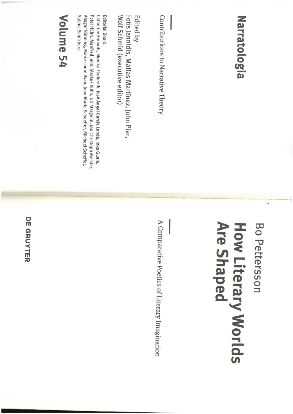 Bo Pettersson's Study on Literary Worlds and Mimesis: An Introduction ...