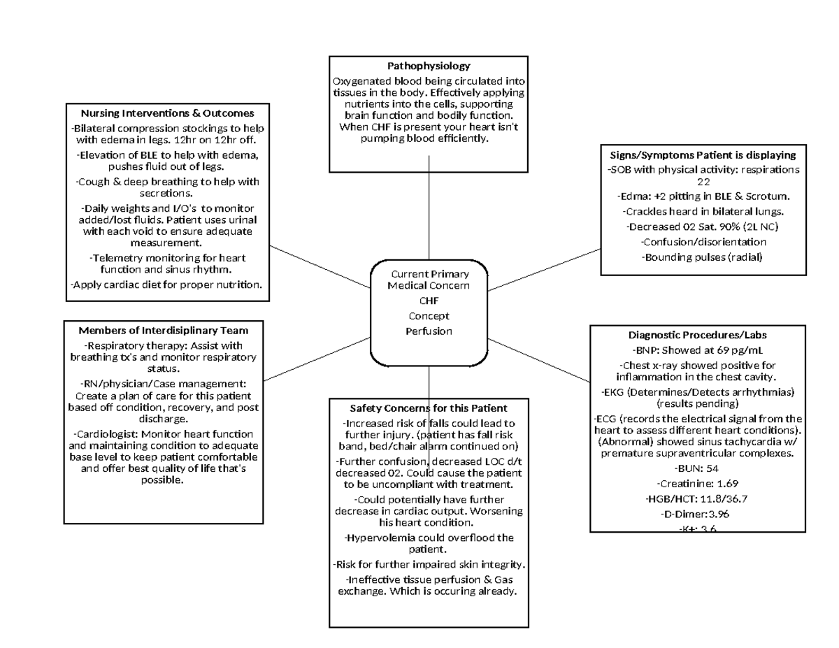 NUR 112 - CHF Concept Map & Nursing Care Plan Analysis 2022 - Studocu