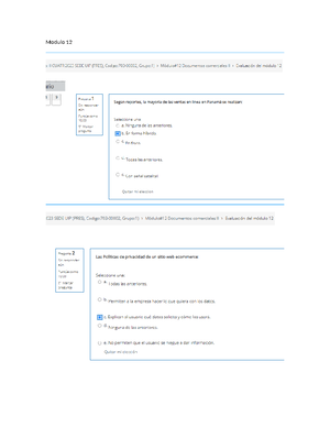 Español I Modulo 10 11 15 y Examen Final - Módulo 10# Corregido 1 dinero que entrega el girador ...