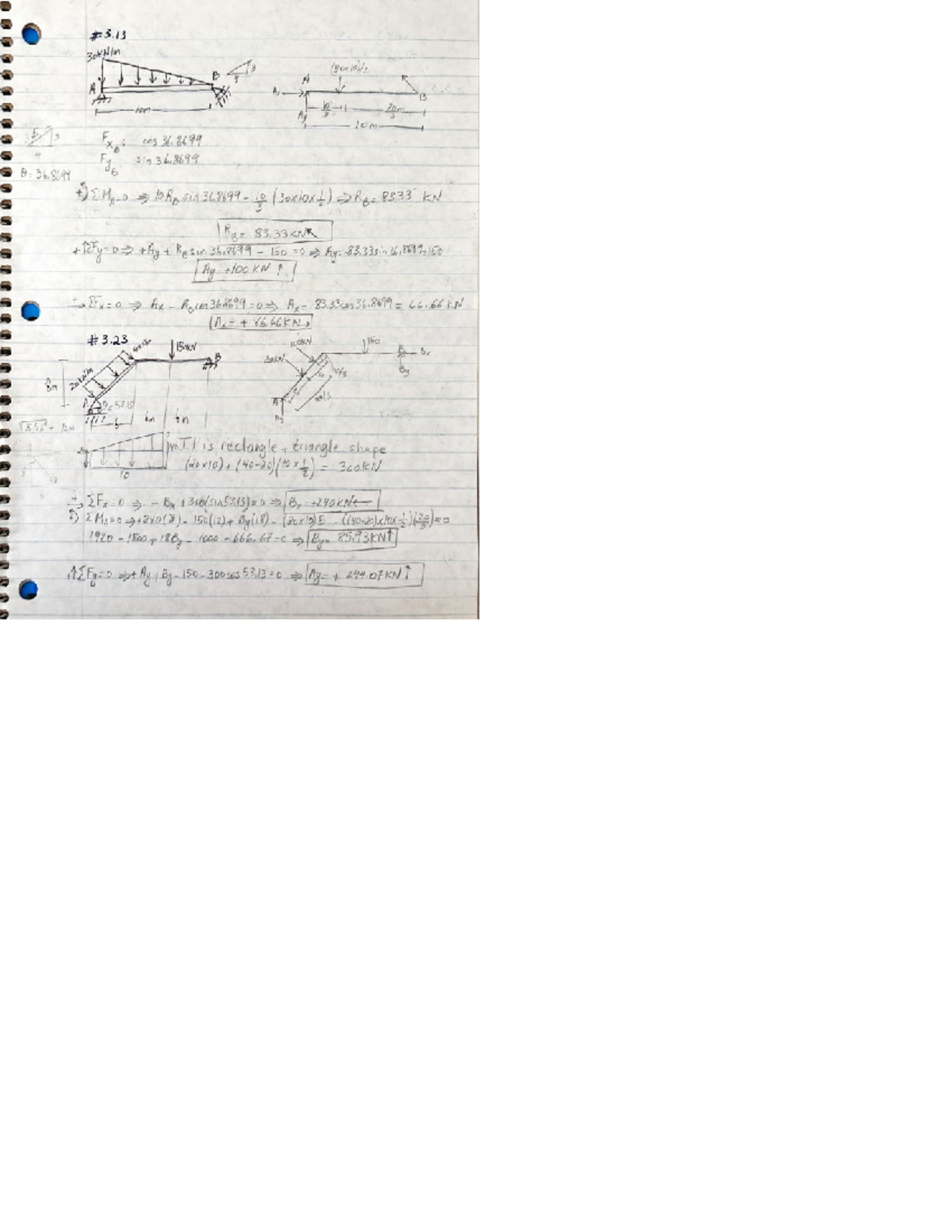 # Ass1 Q2 - Structural Analysis and Force Calculations - Studocu