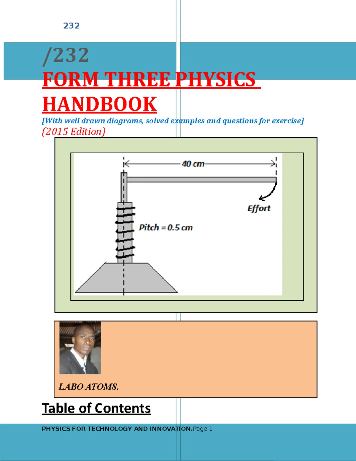 Physics P2 Summarised Notes - TOPICS COVERED IN THIS PAPER / CONTENTS ...