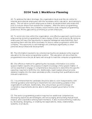 Document 1 D354 - This is task one I wrote that I passed with - D354 ...