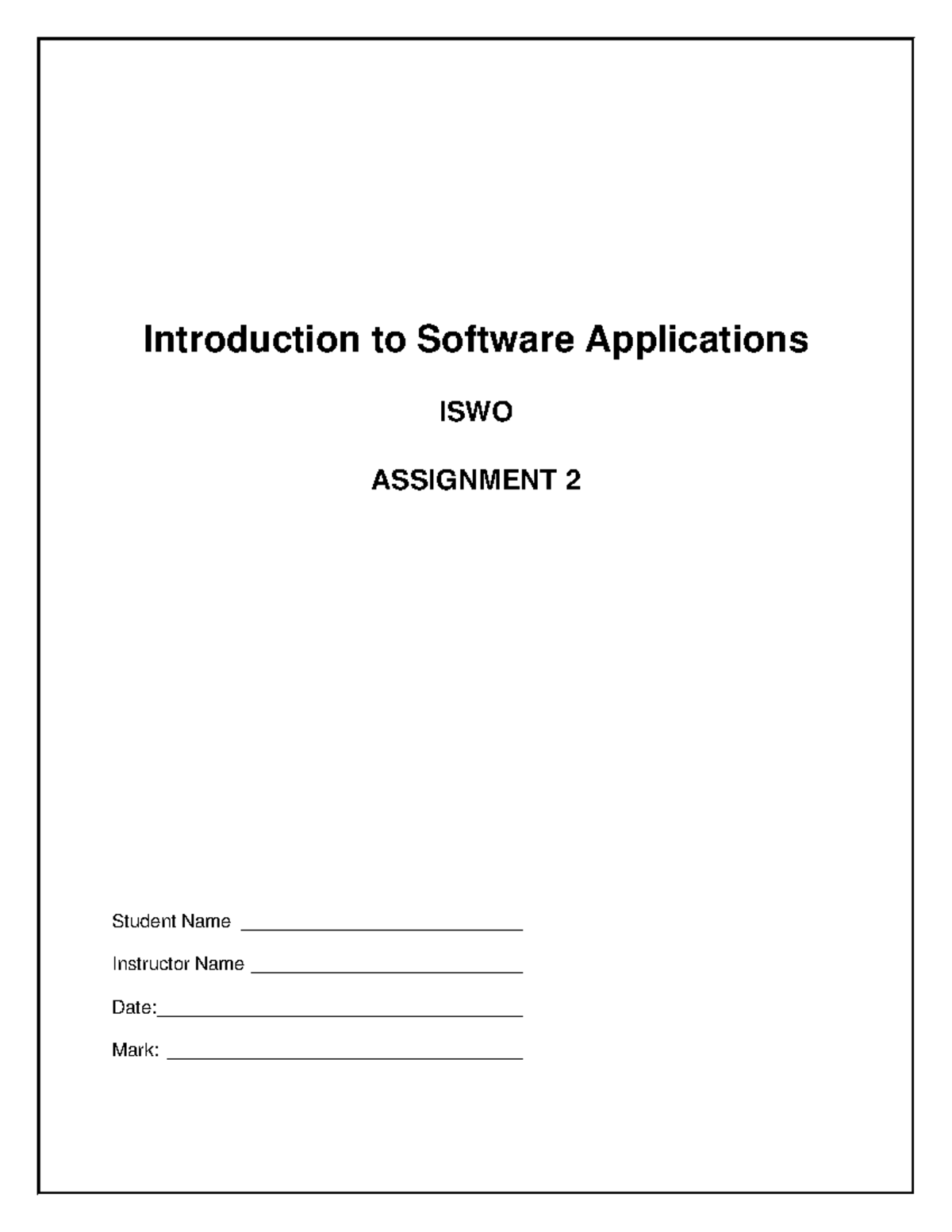 ISWO v4-0 Assignment 2 2017-0621 - Introduction to Software ...