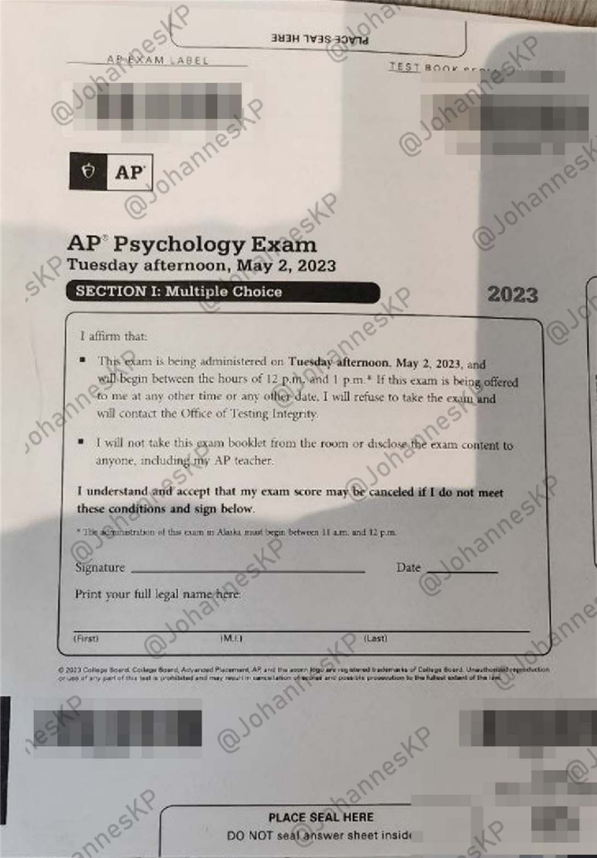 AP Psychology Final Exam Review - May 2, 2023 - Studocu