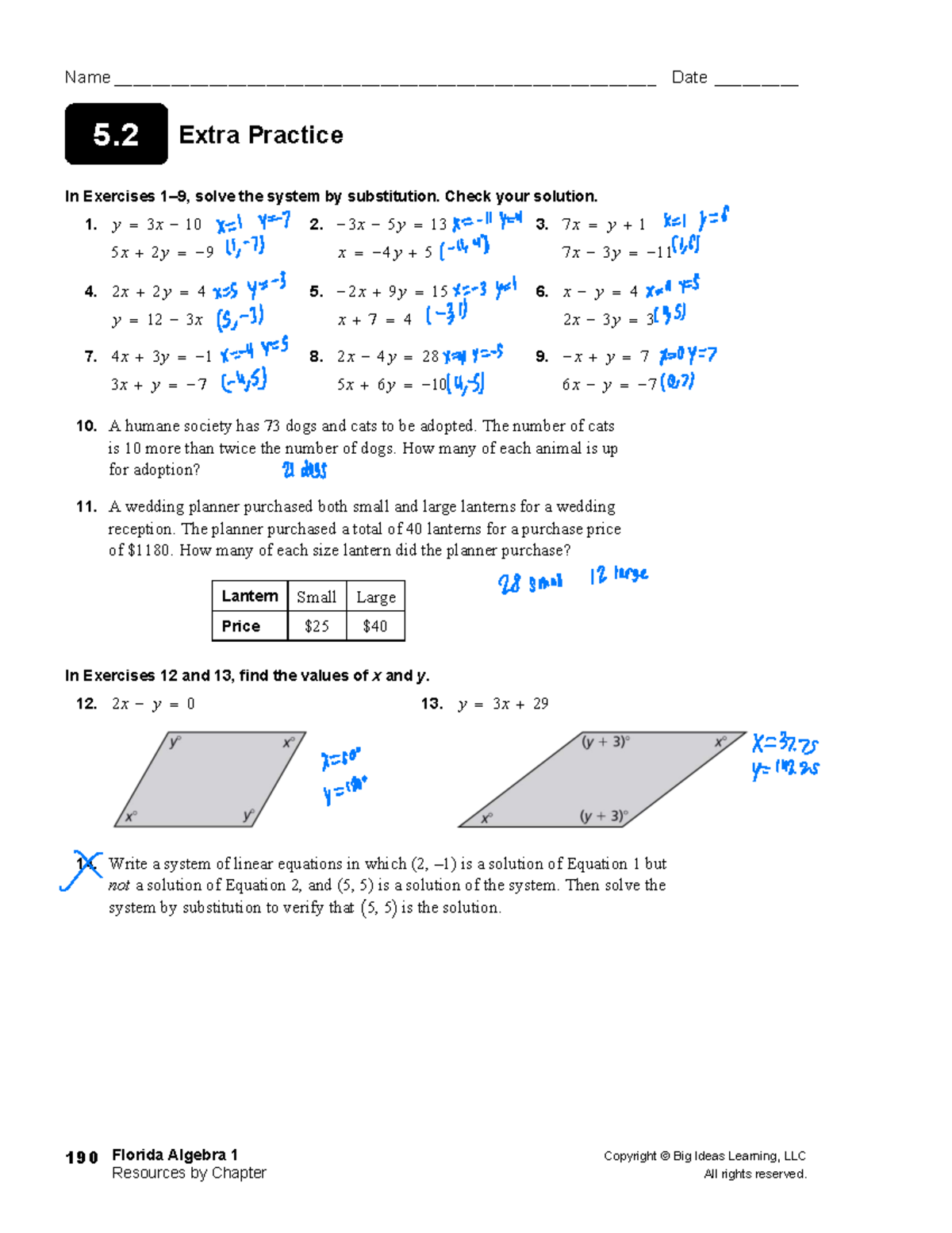 A847211 b158804 e411ccba451c5c83aa - Florida Algebra 1 Copyright © Big ...