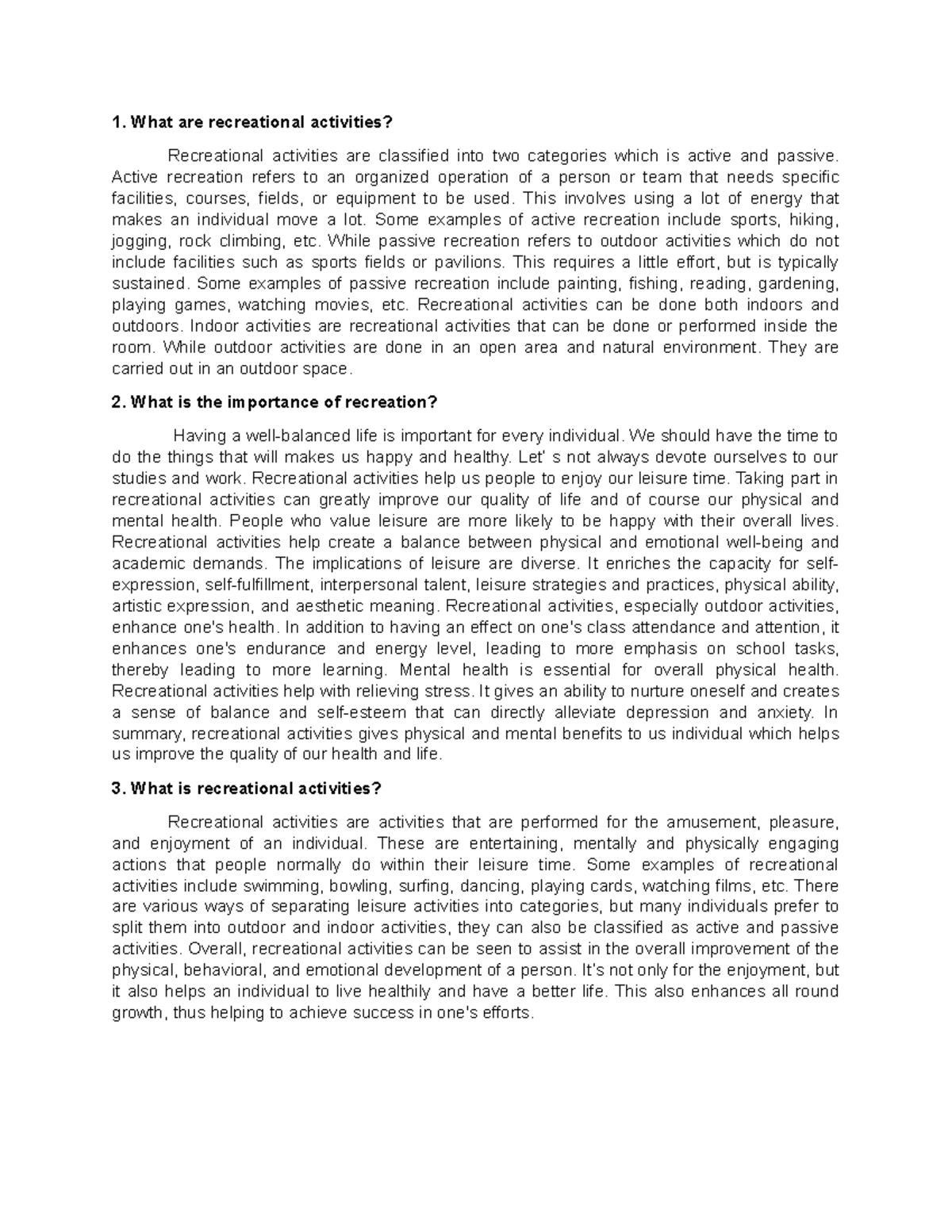 Recreational Activities: Importance, Types, and Benefits Explained ...