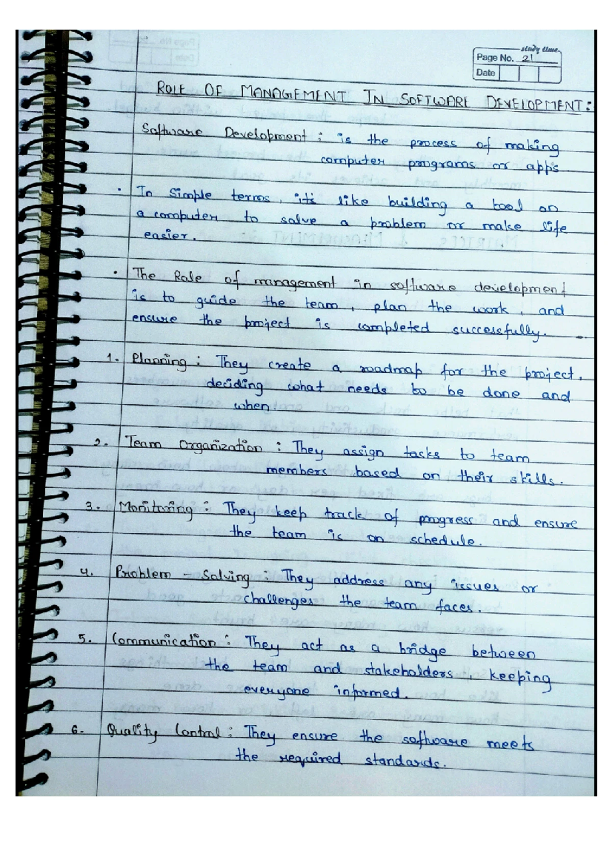 Software Engineering (Unit 2 – Part 1) - standy time of Page No. 6 ...