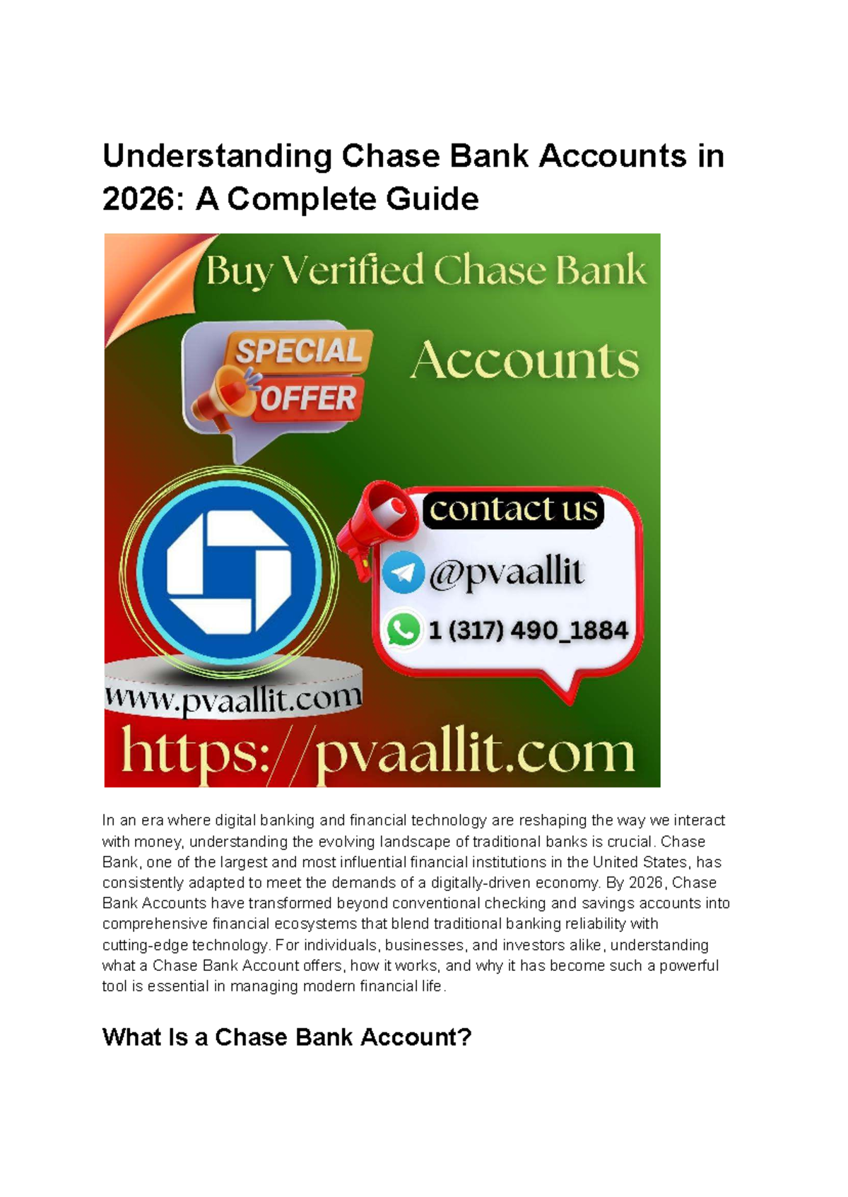 Chase Bank Accounts 2026: A Comprehensive Overview and Guide - Studocu