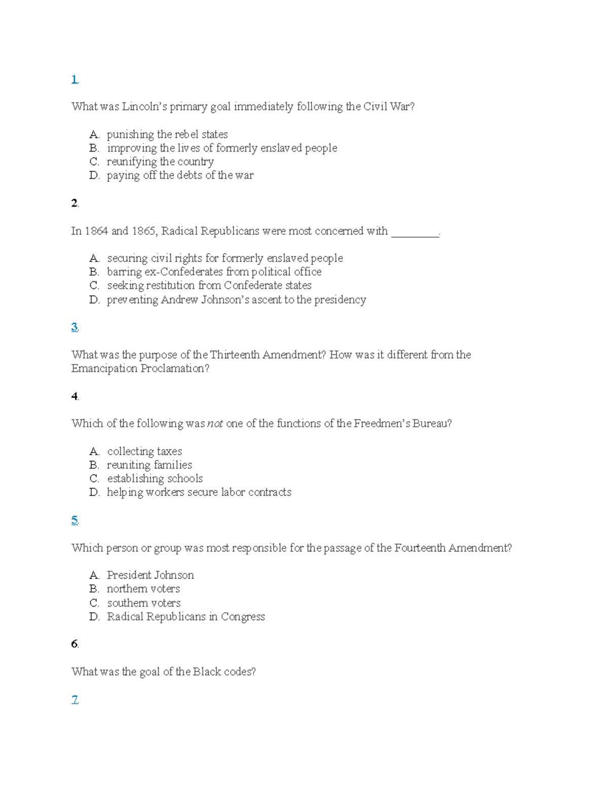 US History CH 16 Review: Key Questions & Concepts - Studocu
