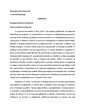 Pagsulat-DLPS - Assignment - MGA DLP SA PAGSULAT DLP 9 LARAWANG ...