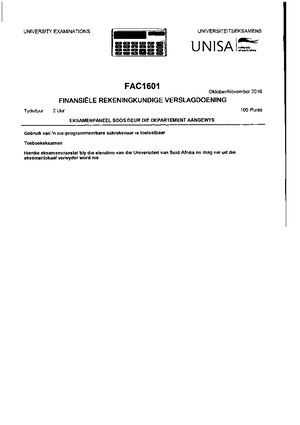 FAC1601-Exam-Pack - this consits of past papers and answers to practice ...