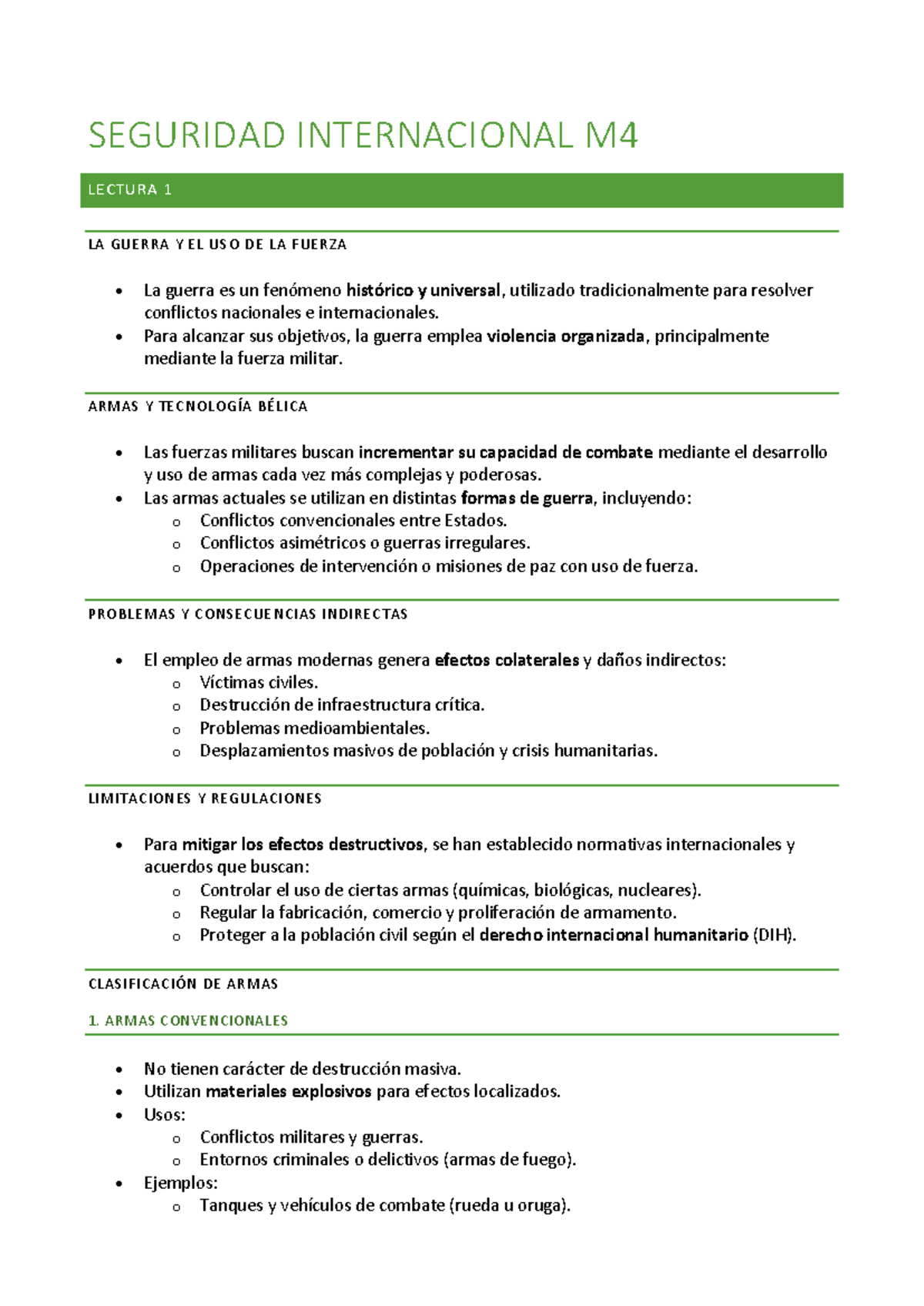 SEGURIDAD INTERNACIONAL M4 LECTURA 1-4: RESUMEN Y ANÁLISIS - Studocu