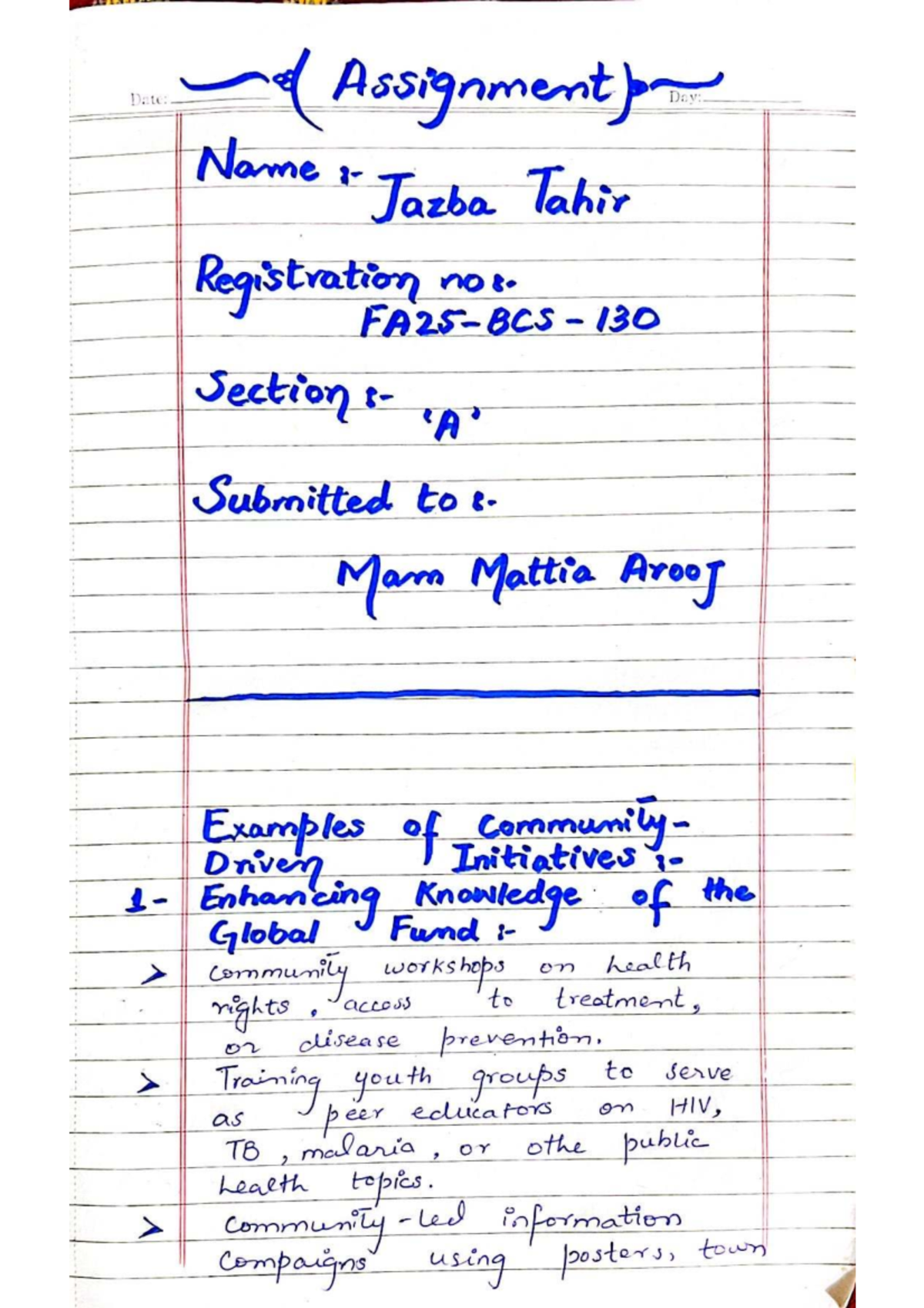CIVICS Assignment: Enhancing Global Health Knowledge Initiatives - Studocu