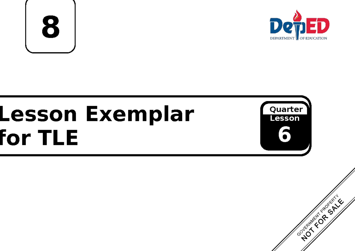Q1 LE TLE 8 Lesson 6 Exemplar: Preproduction & Filmmaking Techniques ...