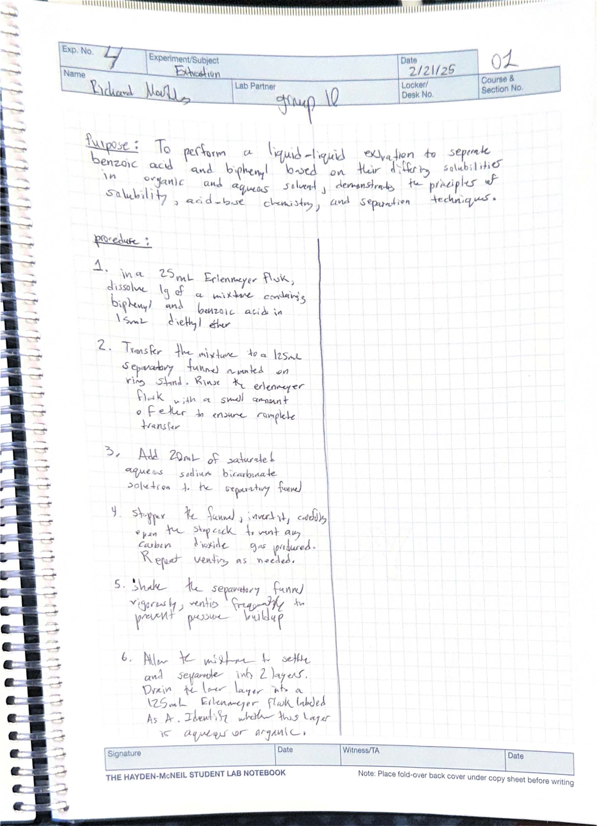 Experiment Subject - Something for homework - Exp. No. 4 Date 01 Name ...
