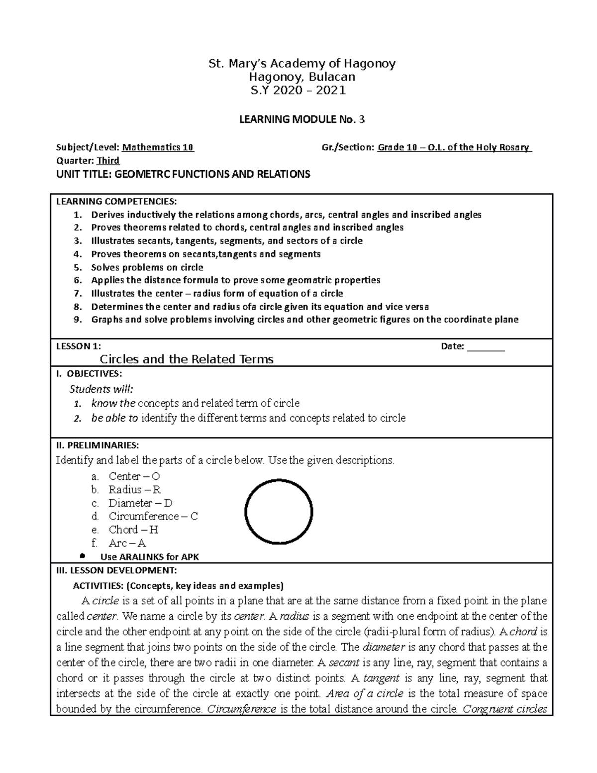 Math-10-3rd-Quarter-Learning-Module-No.3-Lessons-1-10 - St. Mary’s ...