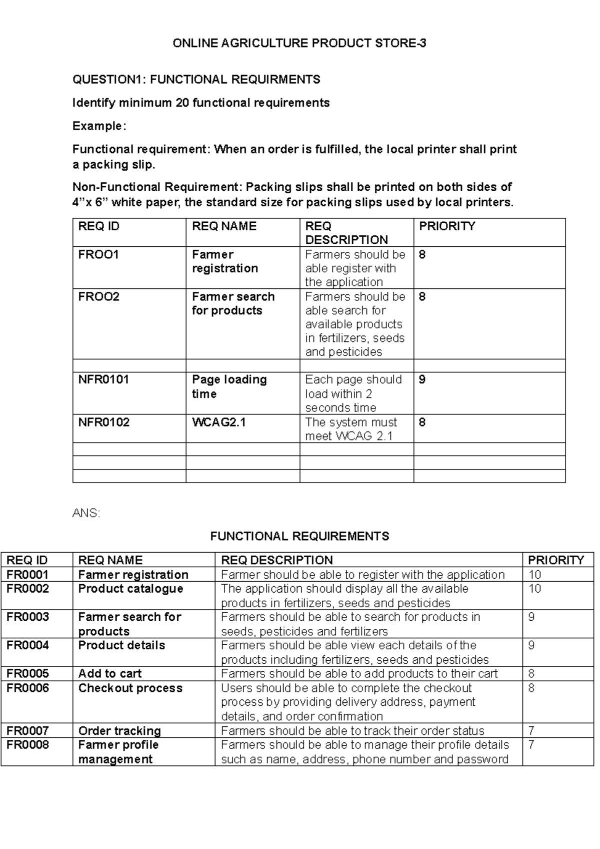 Final Year Project Functional Requirements - Capstone Prep 3 - Studocu