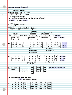 Homework 9 - MATRICES - Numerical Analysis Homework 9 ii ii iii iii iiiiiiiiiiiiii as iii iii i ...