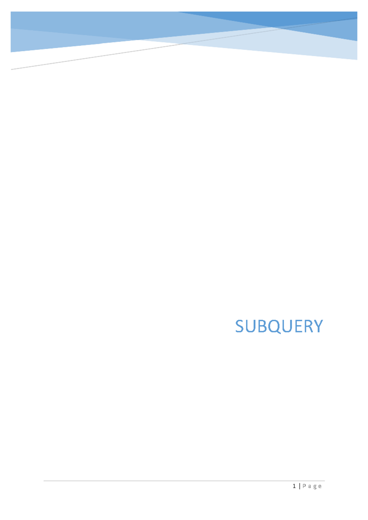 SQL 101: Understanding Subqueries in SQL Server - Studocu
