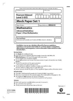 Wma11 01 que 20230110 - Edexcel International A Level Maths - Pure 1 ...
