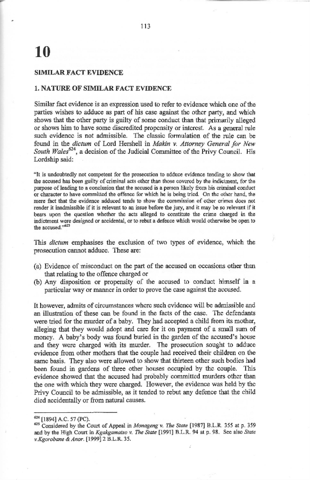 Chapter 10: Similar Fact Evidence in Legal Context (113) - Studocu