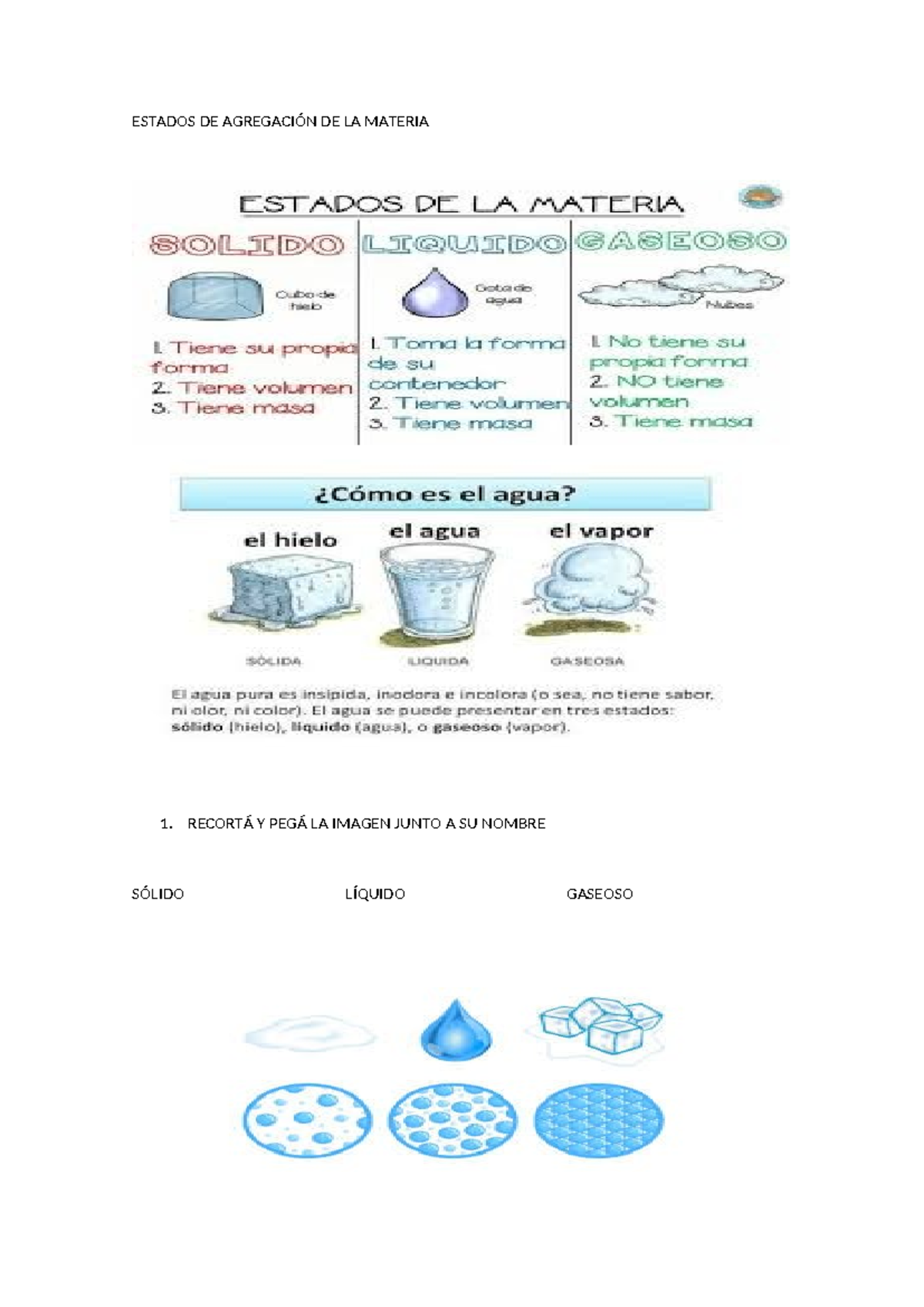 Estados DE Agregación DE LA Materia - química general - ESTADOS DE ...