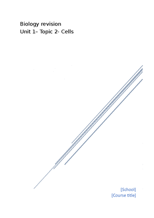 Year 11 Biology Unit 1 Data Test Checklist - Year 11 Biology Unit 1 ...