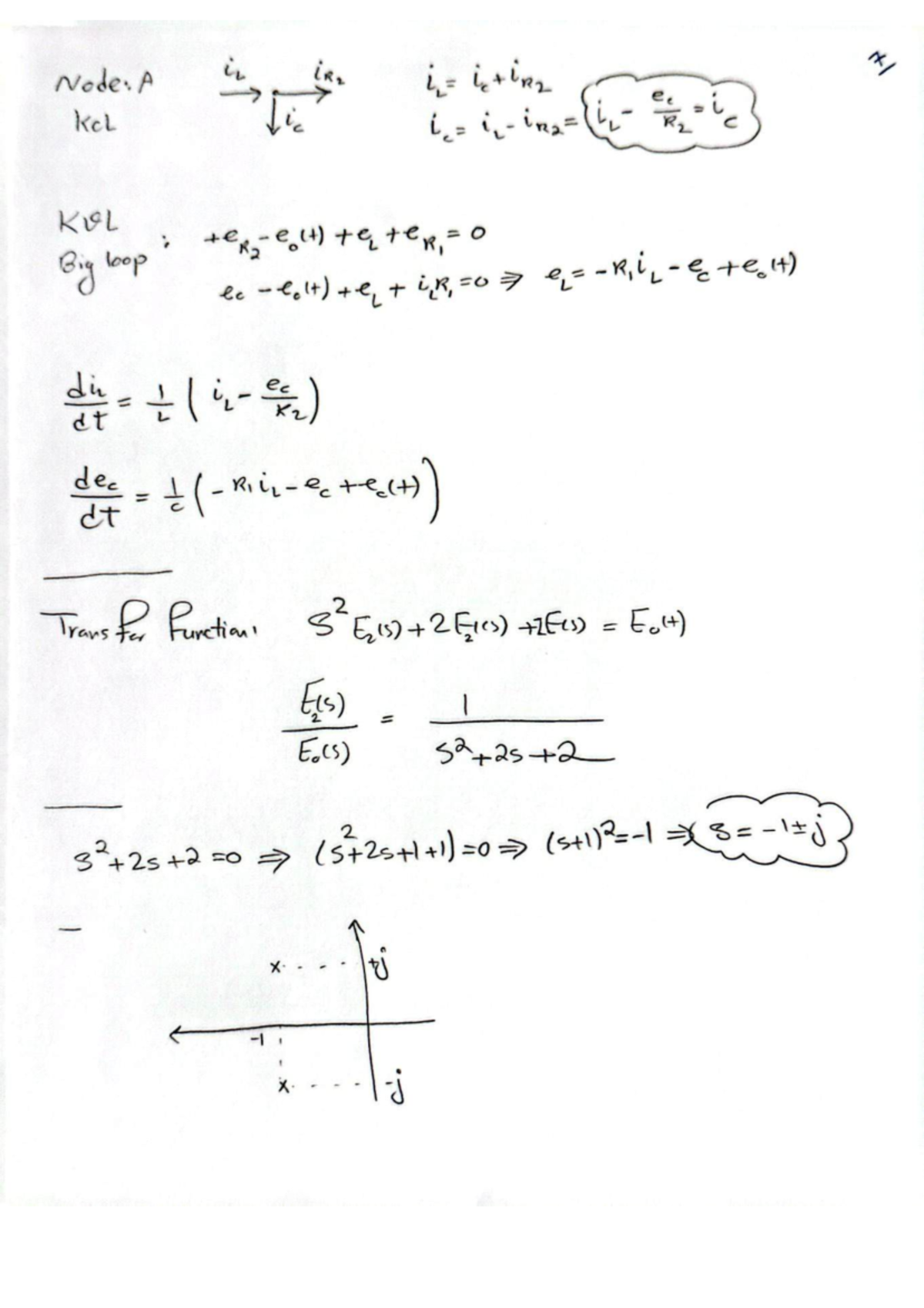 Test - assignmnet 3 - mechanism of fluid - Node is ir2 i=ising xx Kcl ...