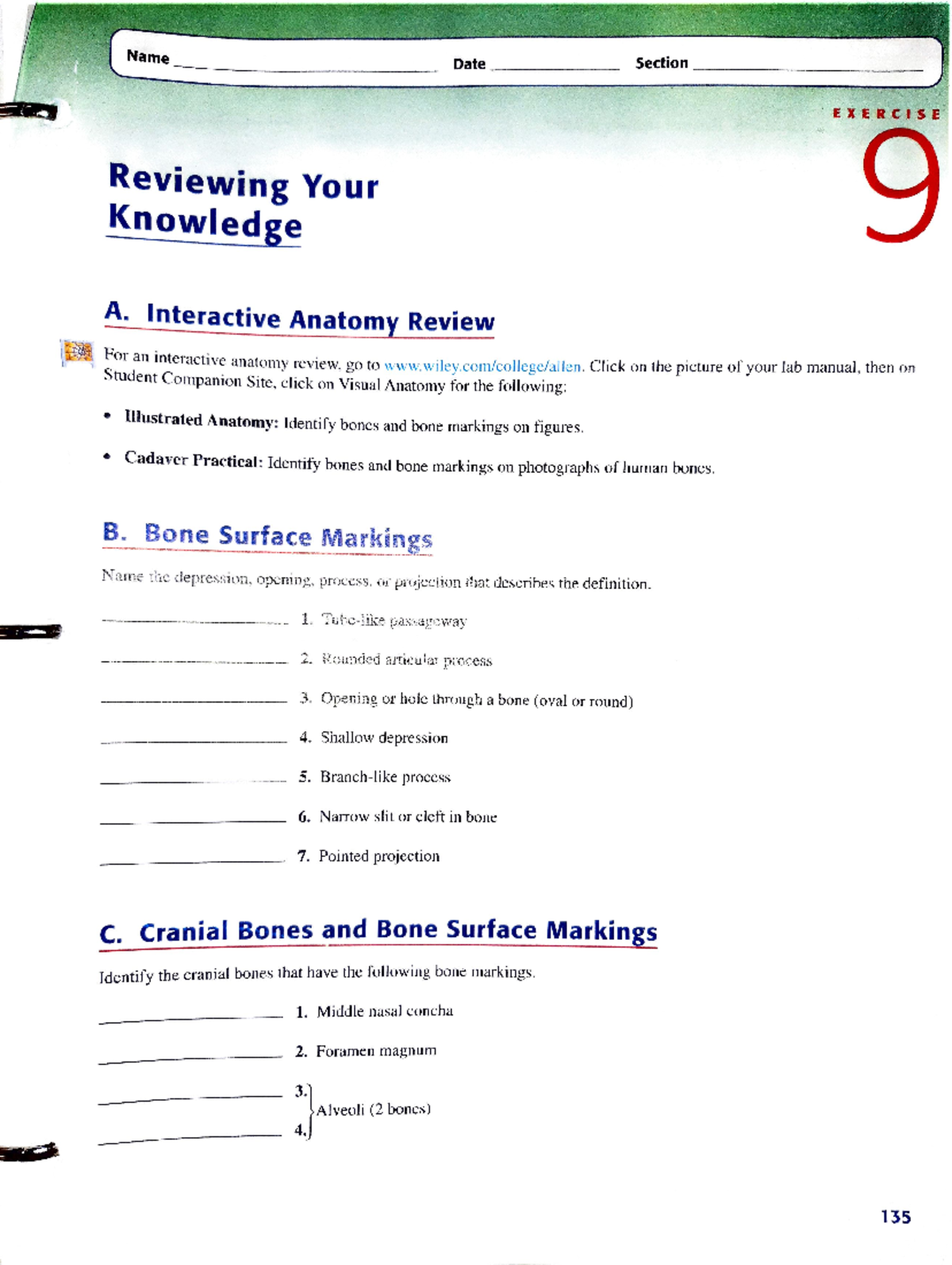Unit 1 Lesson 2 Review for Skeleton TEST - Studocu