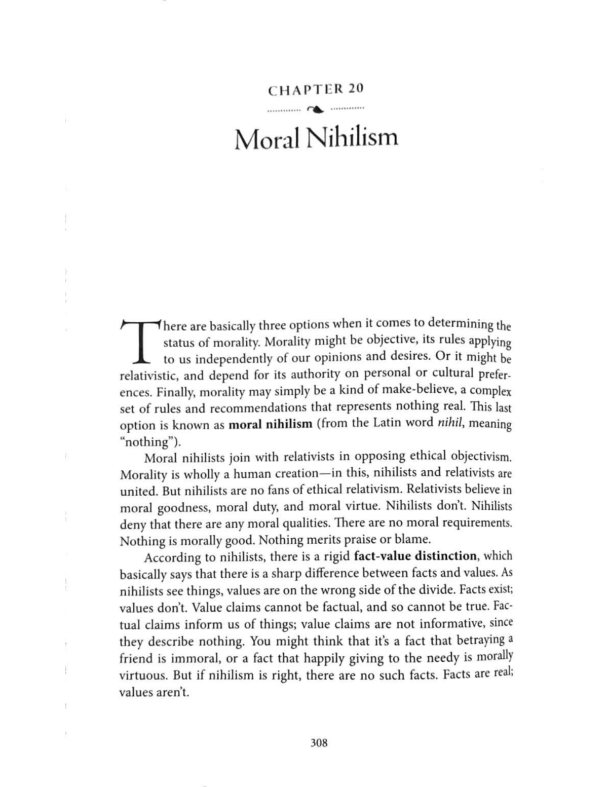 CHAPTER 20: Understanding Moral Nihilism in Ethics (PHIL 101) - Studocu