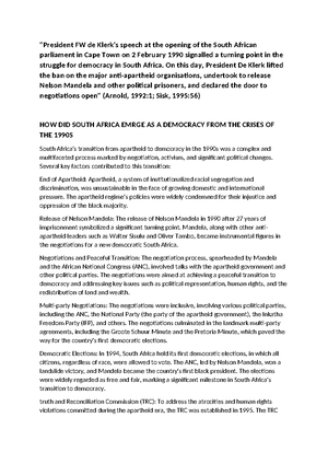 History study notes - Grade: 12 - Further Education and Training - Studocu