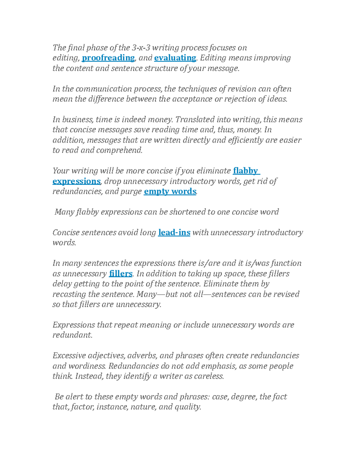 CH6 Revising Business Messages - The final phase of the 3-x-3 writing ...