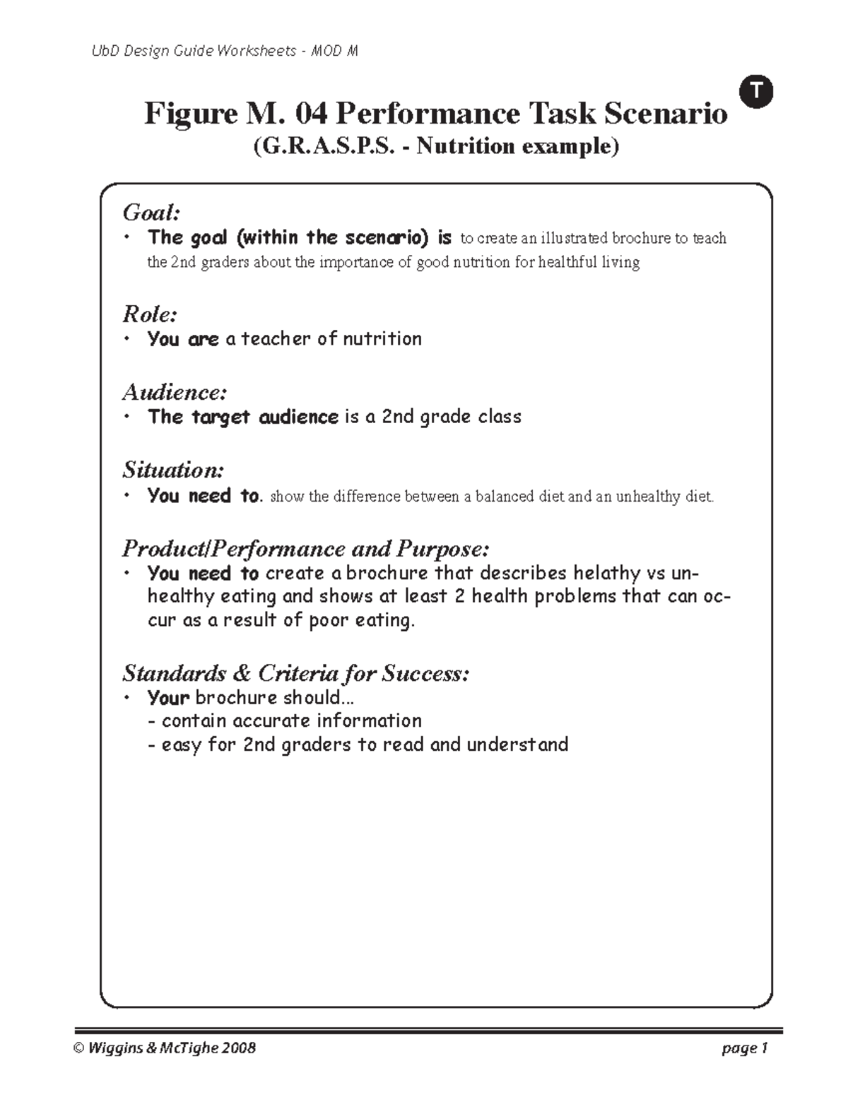 Grasps-Template-2 - A template for the GRASPS method - Goal: • The goal ...