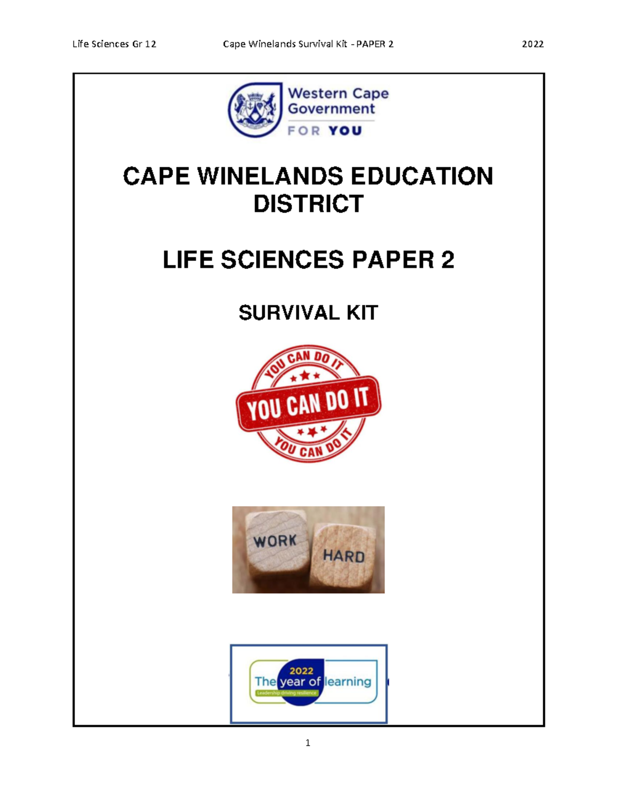 Life Sciences Survival Kit Paper 2-1 - CAPE WINELANDS EDUCATION ...
