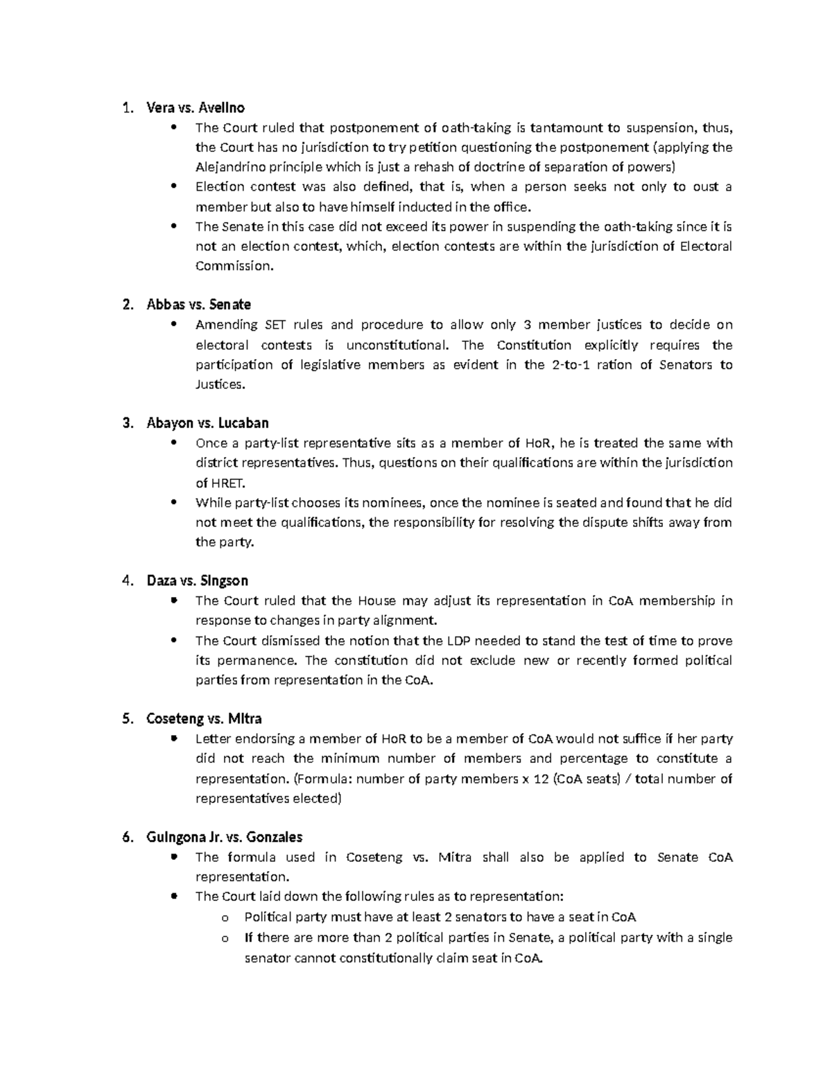 Article VII Digests: Key Supreme Court Rulings on Executive Powers and ...