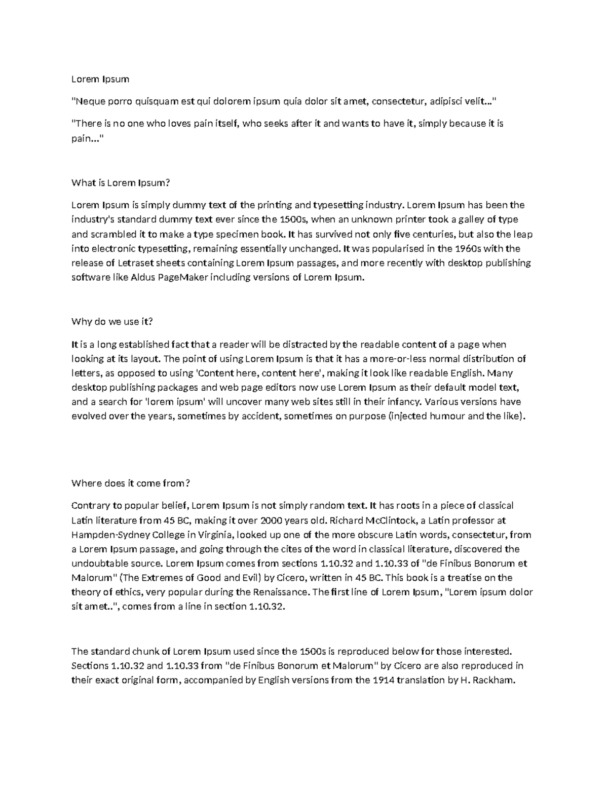 Asddd - Lorem Ipsum "Neque porro quisquam est qui dolorem ipsum quia ...