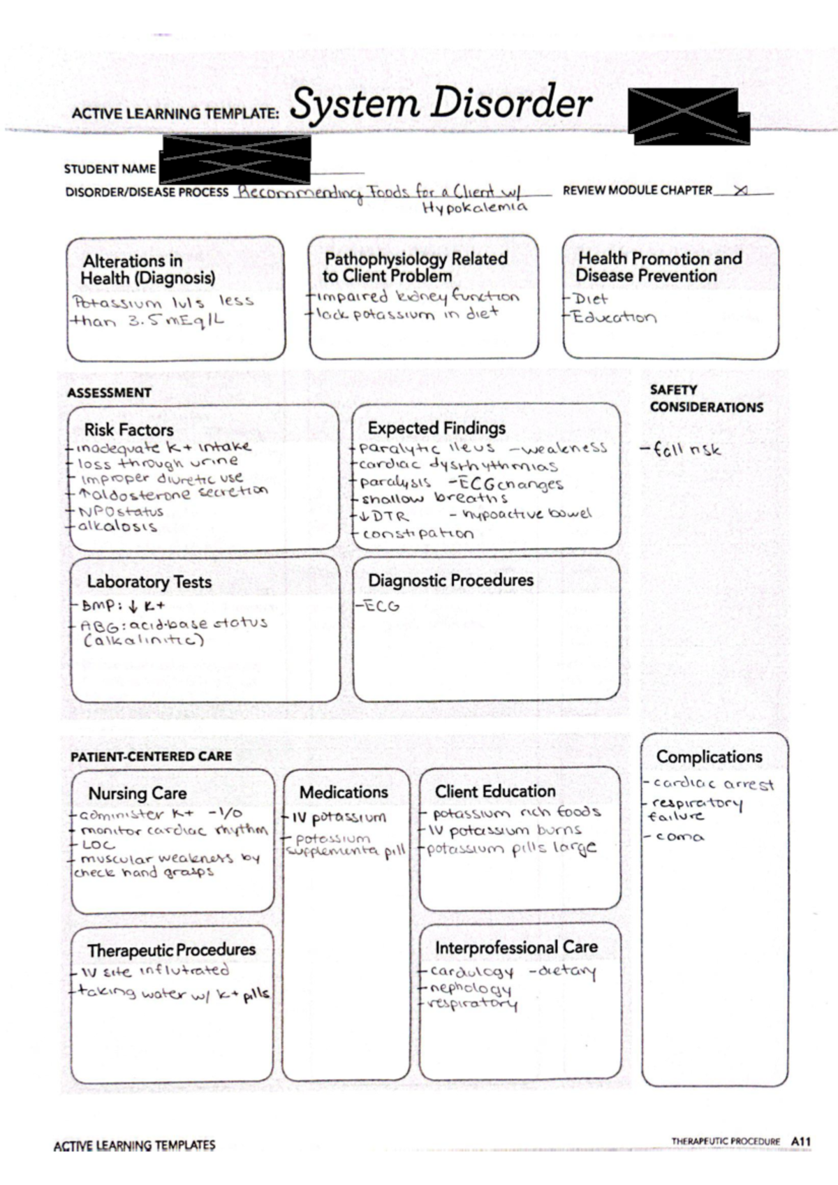 ATI.FUND - Active Learning Template: Hypokalemia & Immobility Concepts ...