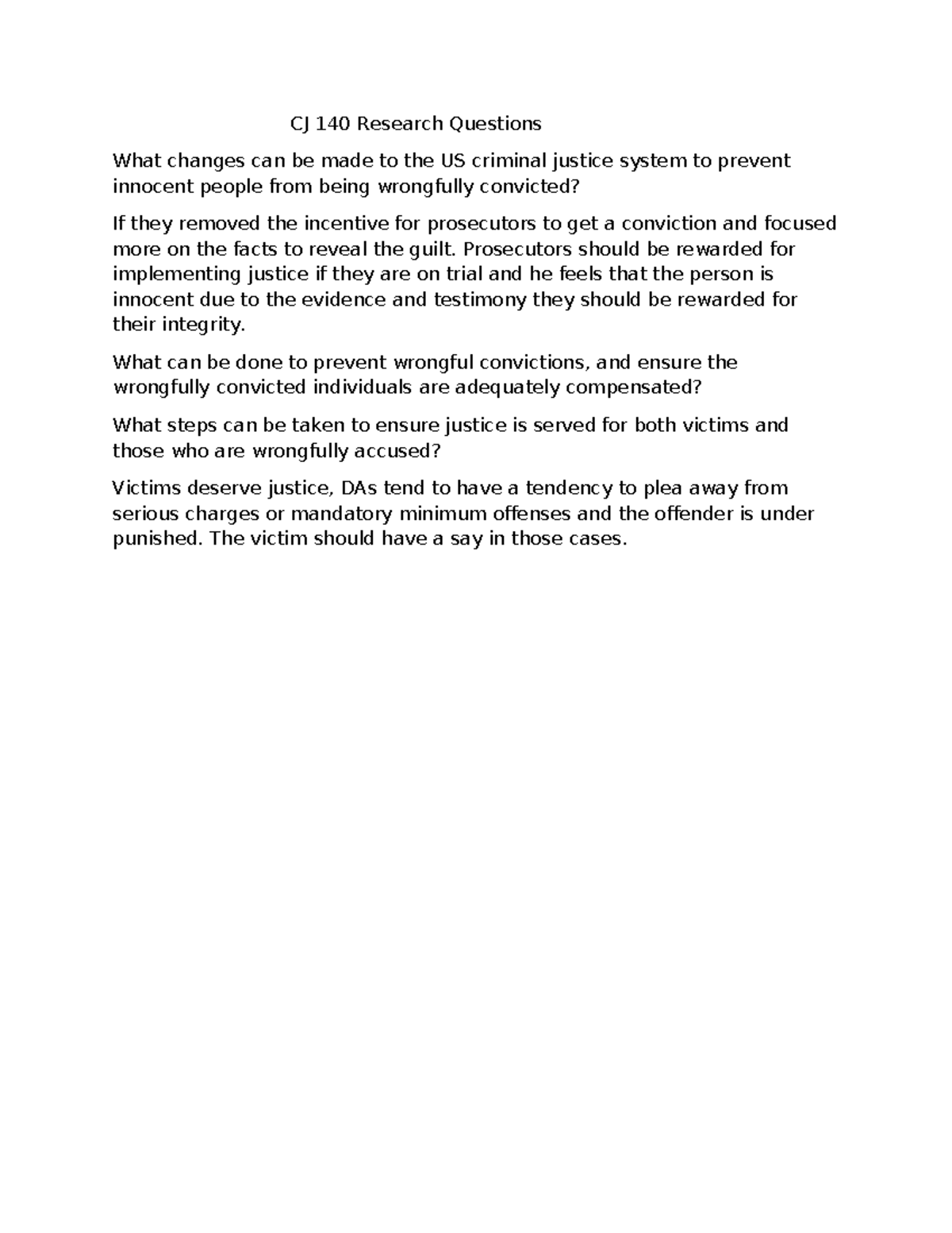 Document 55 - Project 8.1 - CJ 140 Research Questions What changes can ...