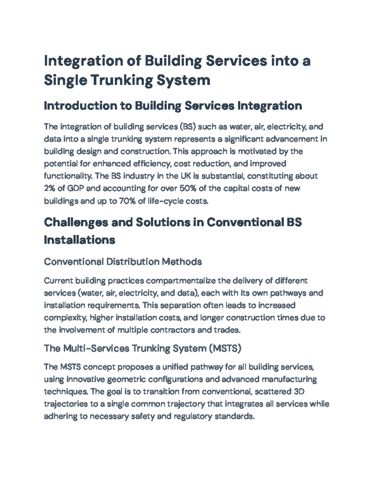 Integration of Building Services in Multi-Services Trunking System ...