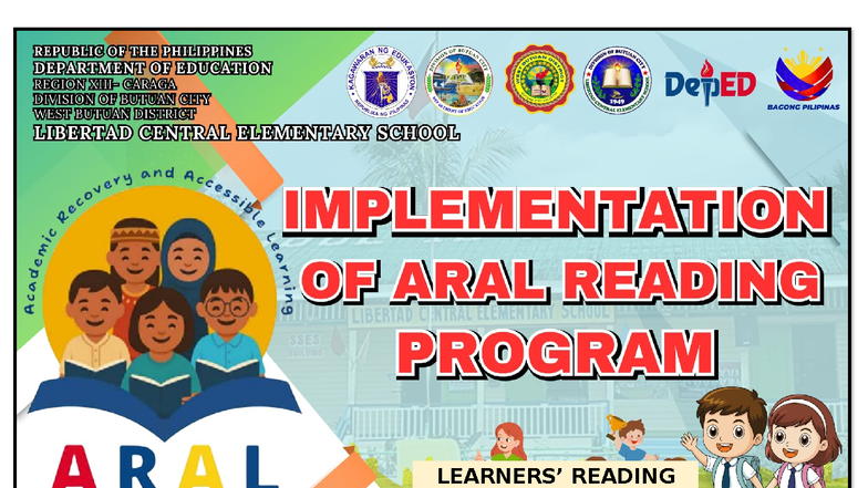 Cover Page New-ARAL Reading - REPUBLIC OF THE PHILIPPINES DEPARTMENT OF ...
