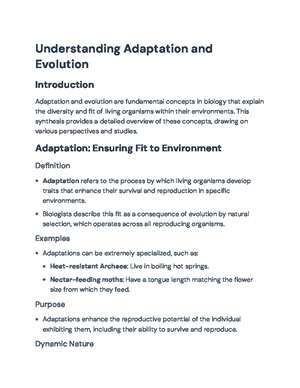 Adaptation in Living Organisms: Mechanisms & Impact on Reproduction ...
