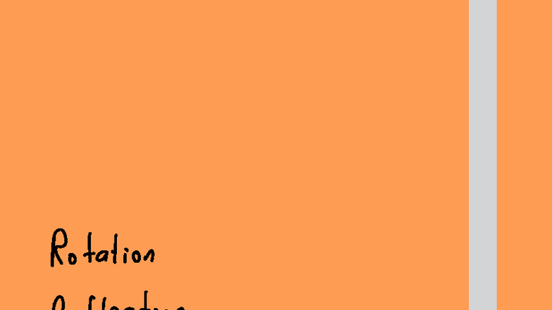 Linear Transformations: Rotation, Reflection, and Projection (MATH 133 ...