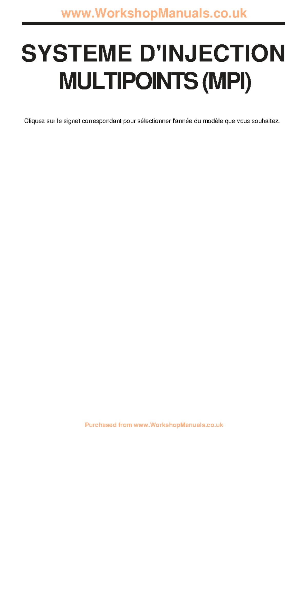 13A Système d'Injection Multipoints (MPI) - Guide Complet - Studocu