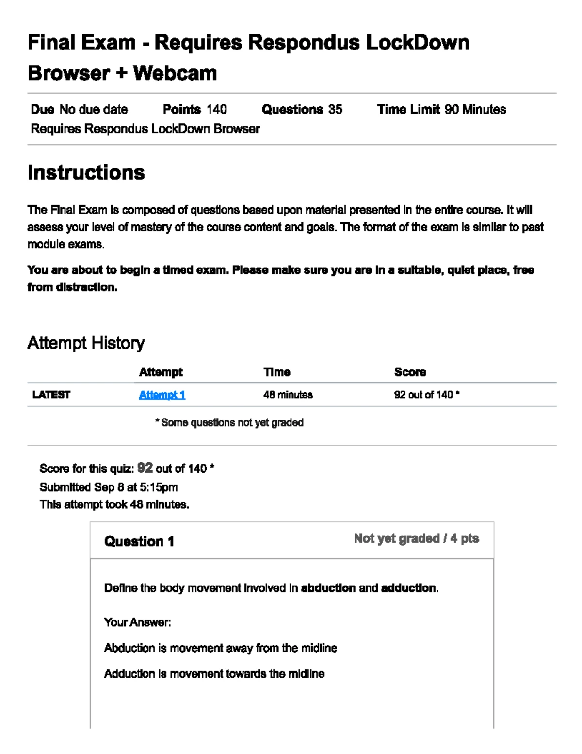 Portage Learning A&P 1 Final Exam Study Notes and Key Concepts - Studocu