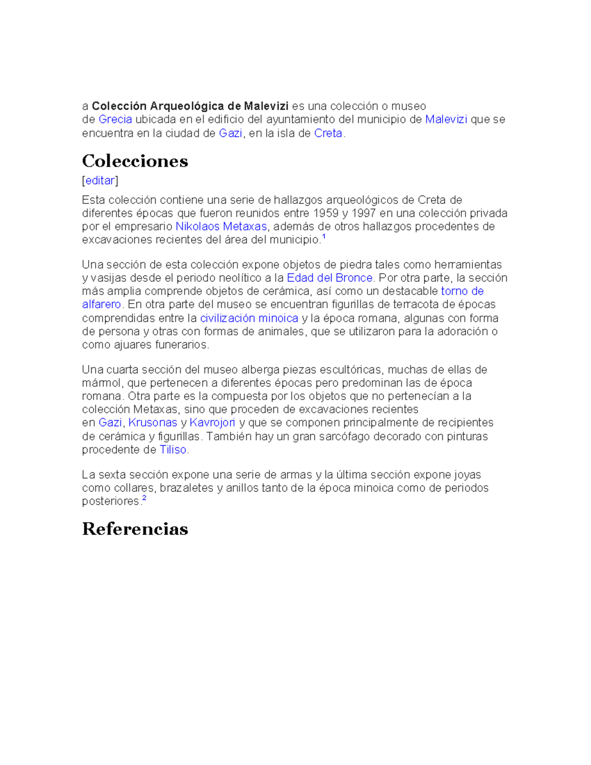 La pulenta coleccion arqueologica malevi - a Colección Arqueológica de ...