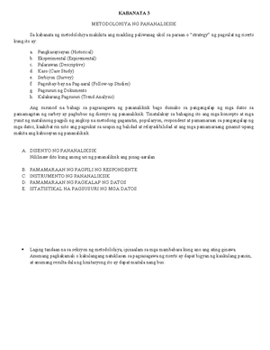 Lathalain Example - Summary Journalism - Filipino 11 - Studocu