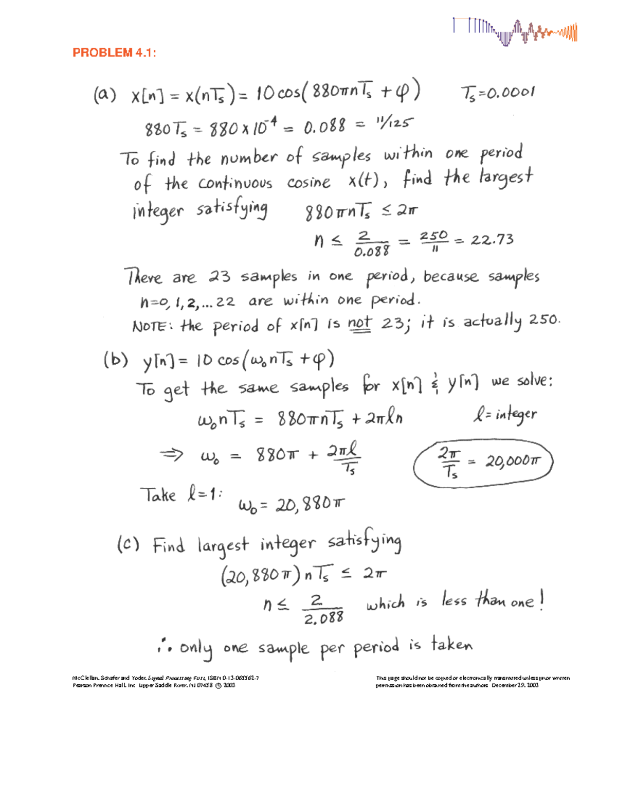 Chapter 4 Solutions - Signal Processing First (SP1) - Studocu