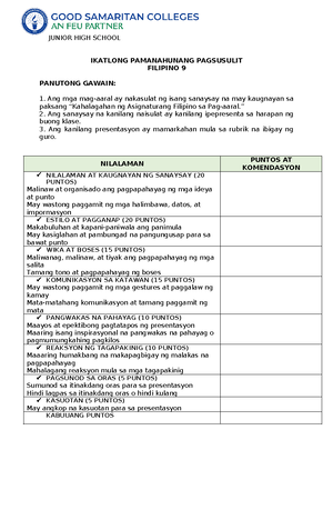 ESP 5 Q3 W1 - Sample Lesson Plan - Learning Area ESP Learning Delivery Modality Modular Distance ...