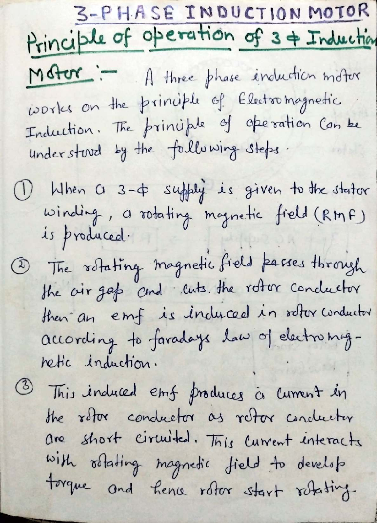 Unit 4: Three Phase Induction Motor Notes - Studocu