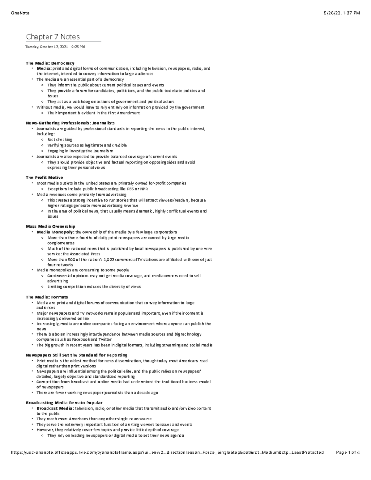 We The People - Chapter 7 Media and Democracy Notes - Studocu